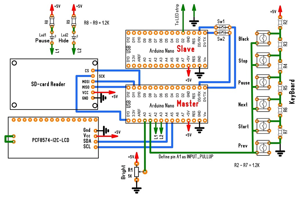 Эффекты для WS2812B, автономная работа от SD карточки - Проекты ...