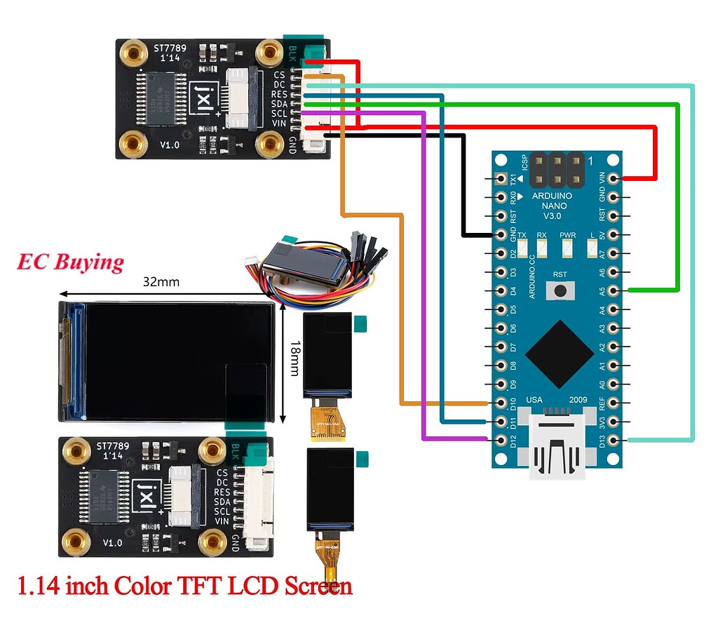 St7789 1 14 и Arduino Nano низкий Fps Песочница Раздел для новичков