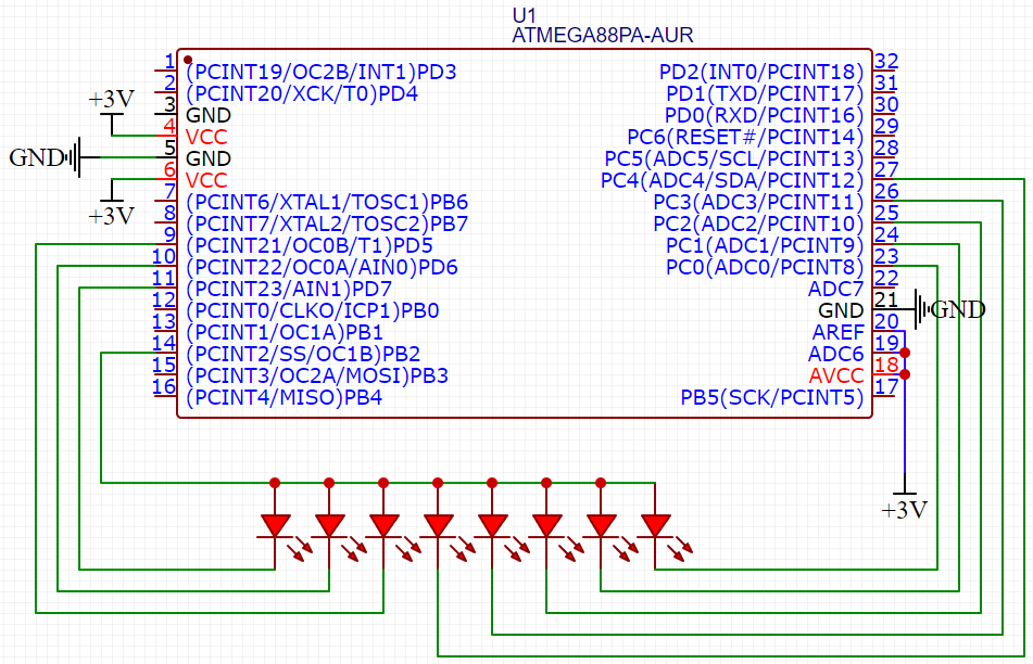 Просадка напряжения на цифровом пине Atmega88 - Песочница. Раздел для ...